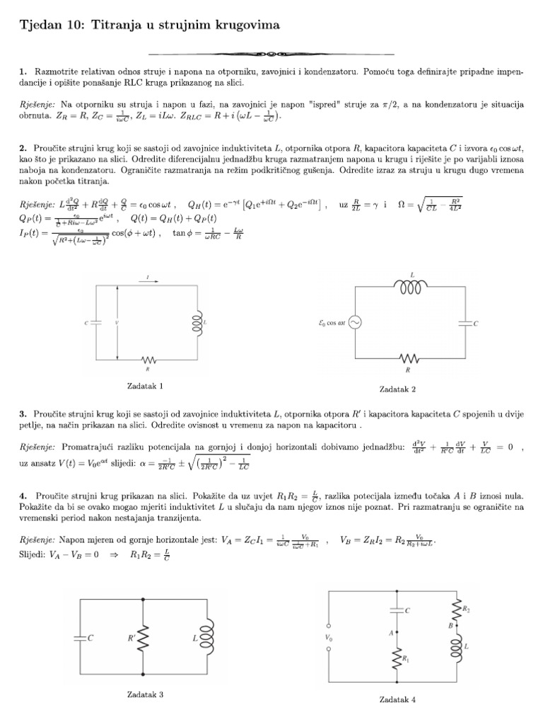 Week 10 Izmjenicna Struja | PDF