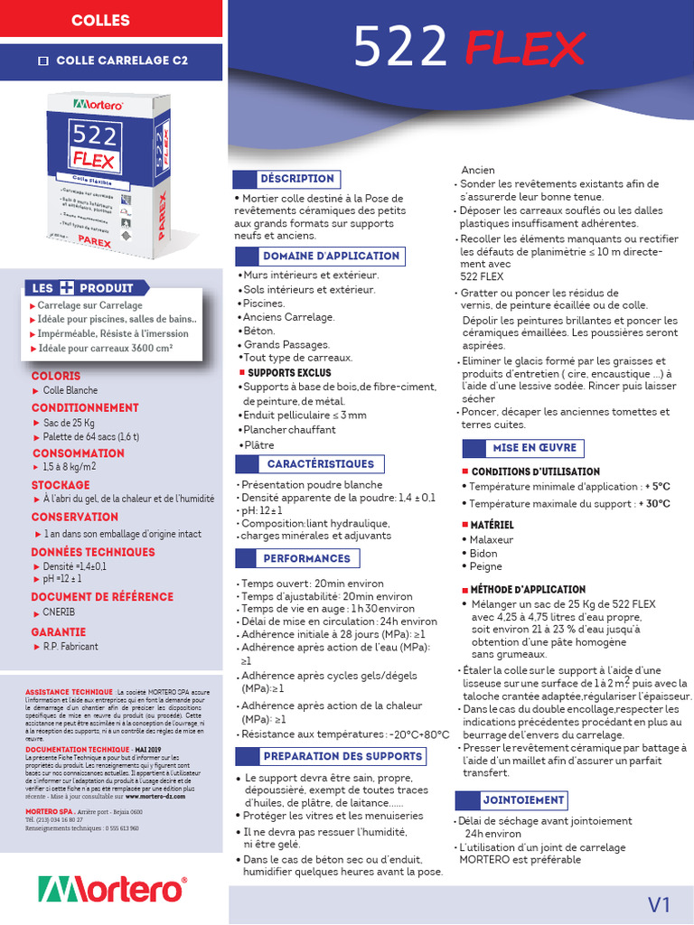 FICHE-TECHNIQUE-522-FLEX | PDF