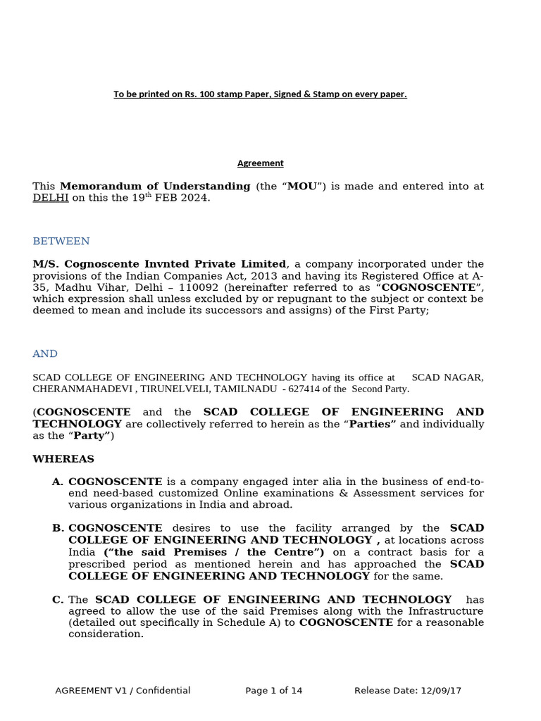 Agreement - CIPL | PDF