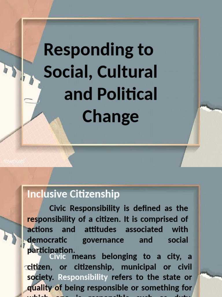 12 - Ucsp Q2 - Module 12 - Responding To Social Cultural and Political ...