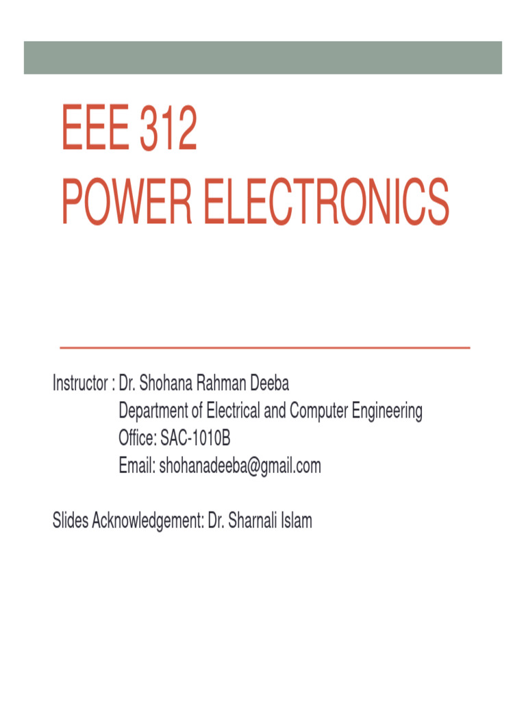 Chapter-1-Introduction To Power Electronics | PDF