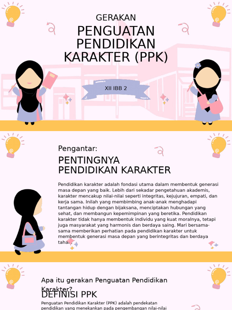 Penguatan Pendidikan Karakter Presentasi Merah Muda Dan Kuning Ilustrasi_20240901_155427_0000 | PDF