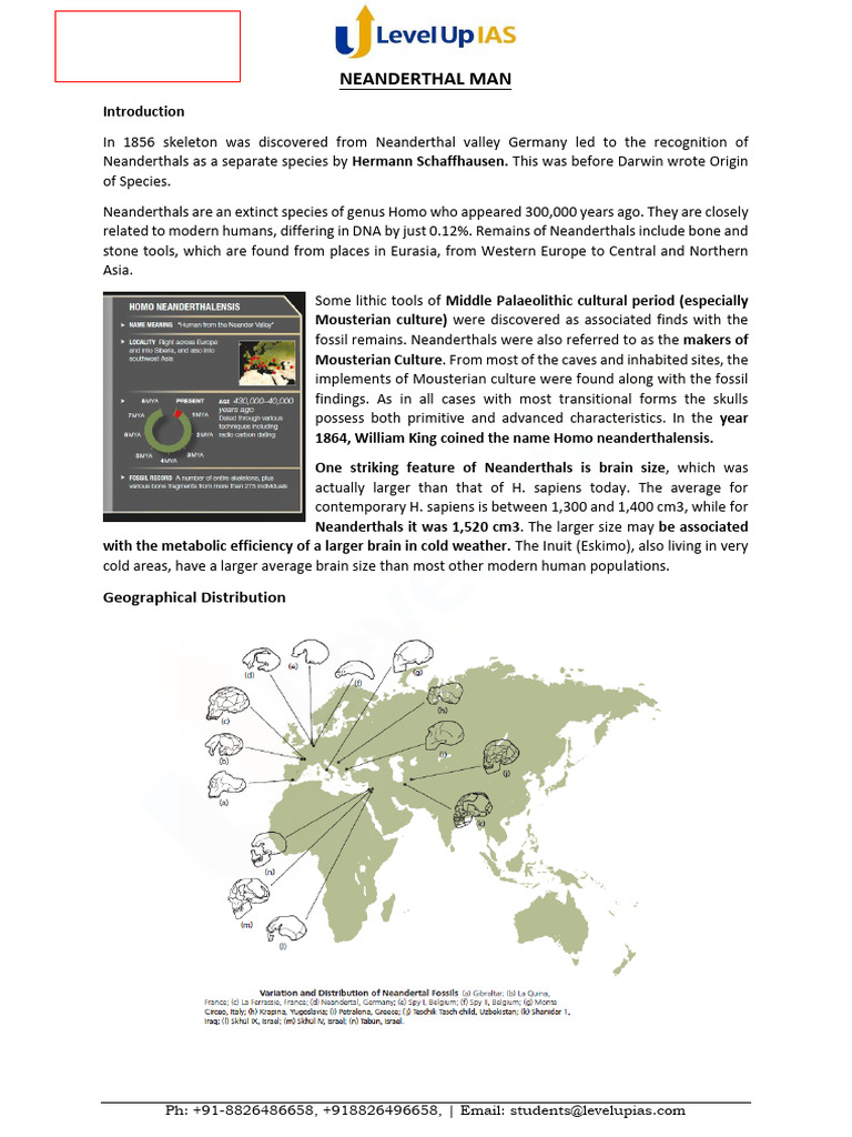 47.NEANDERTHAL MAN | PDF
