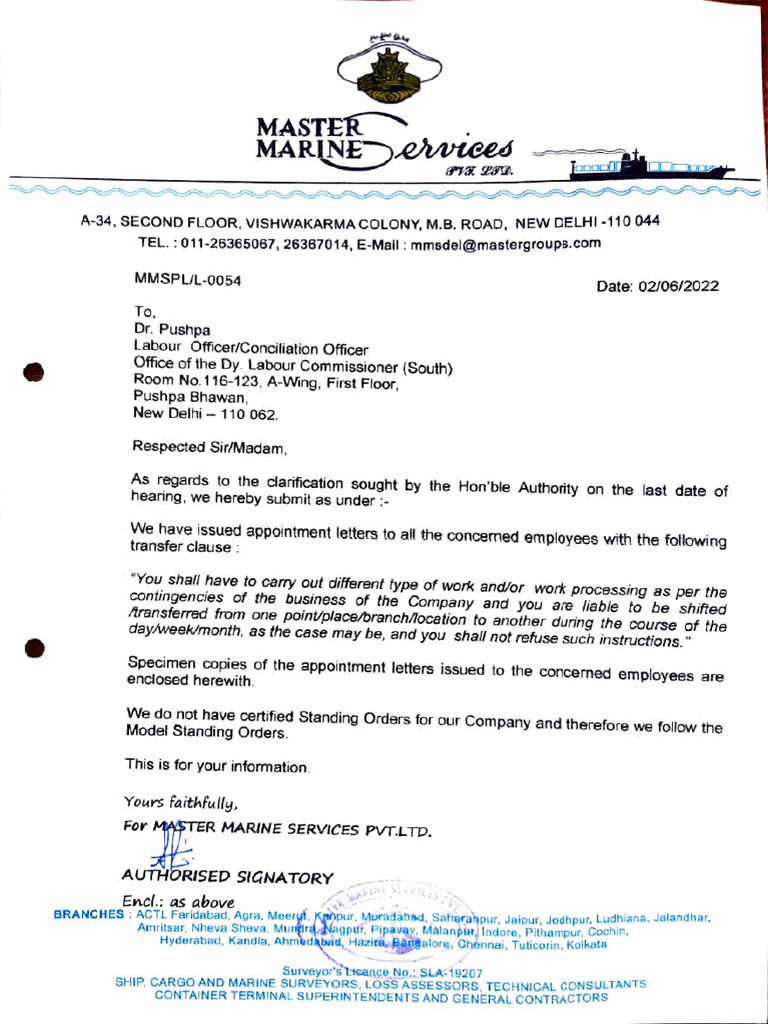 letter no 1 | PDF