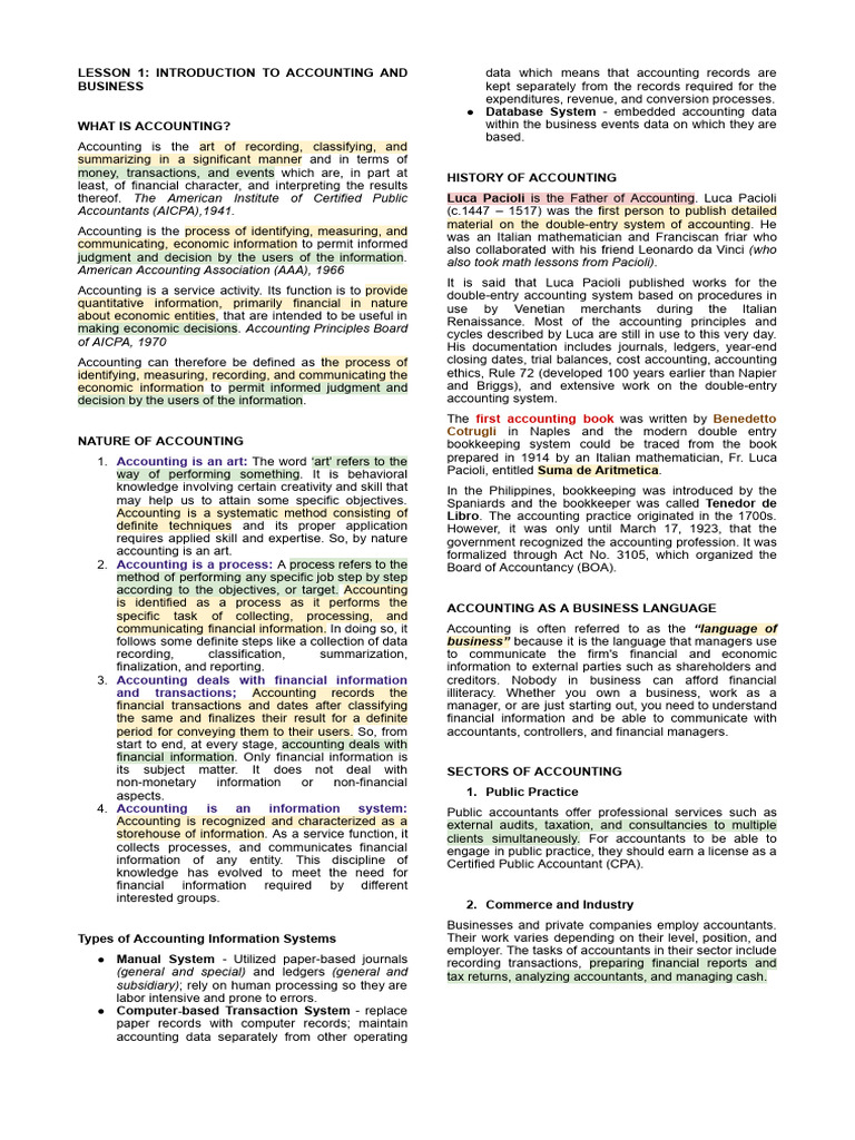 Acctg Reviewer | PDF