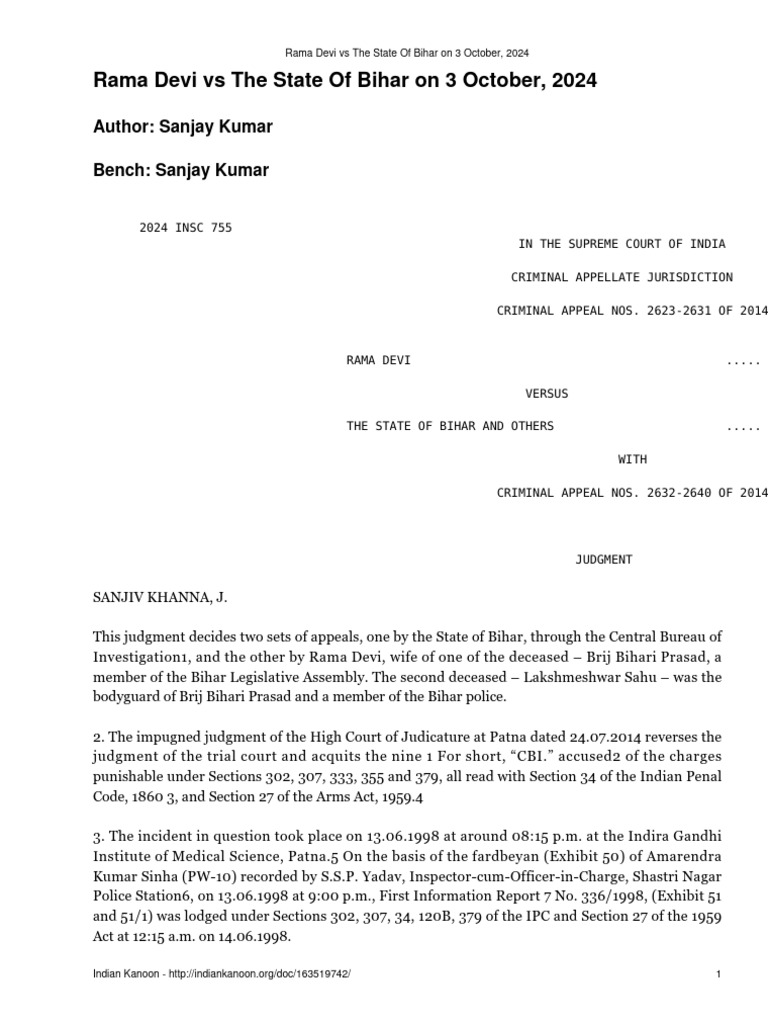 Rama_Devi_vs_The_State_Of_Bihar_on_3_October_2024 | PDF
