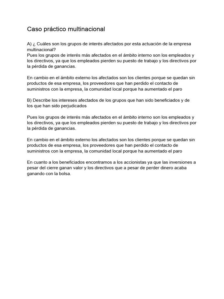 Caso Practicos | PDF