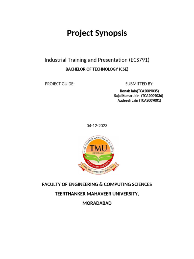 PG Rooms Synopsis 2 | PDF