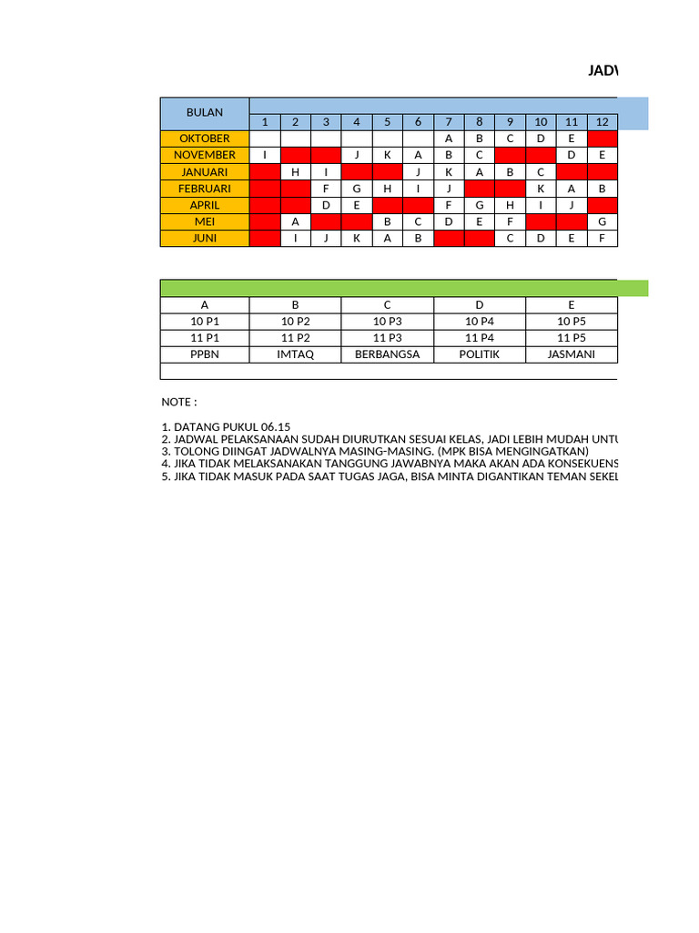 Jadwal PKS 2024-2025 | PDF