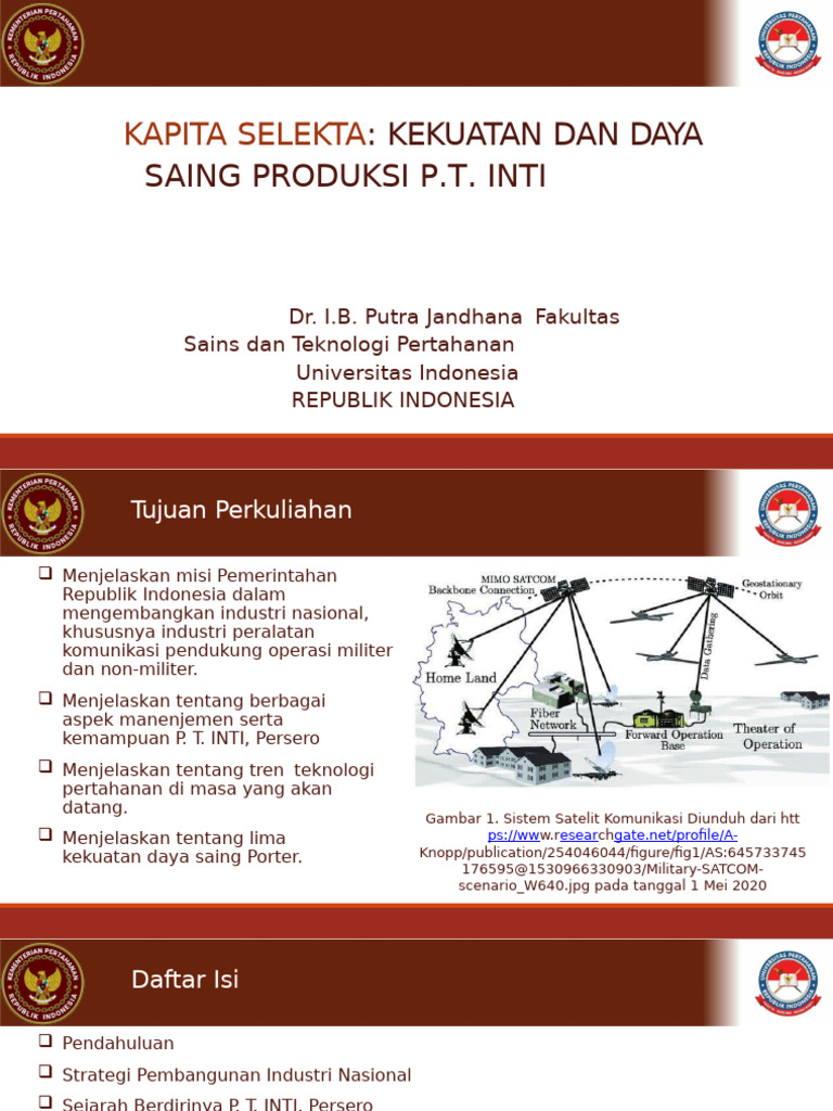 Kapita Selekta - PT INTI | PDF