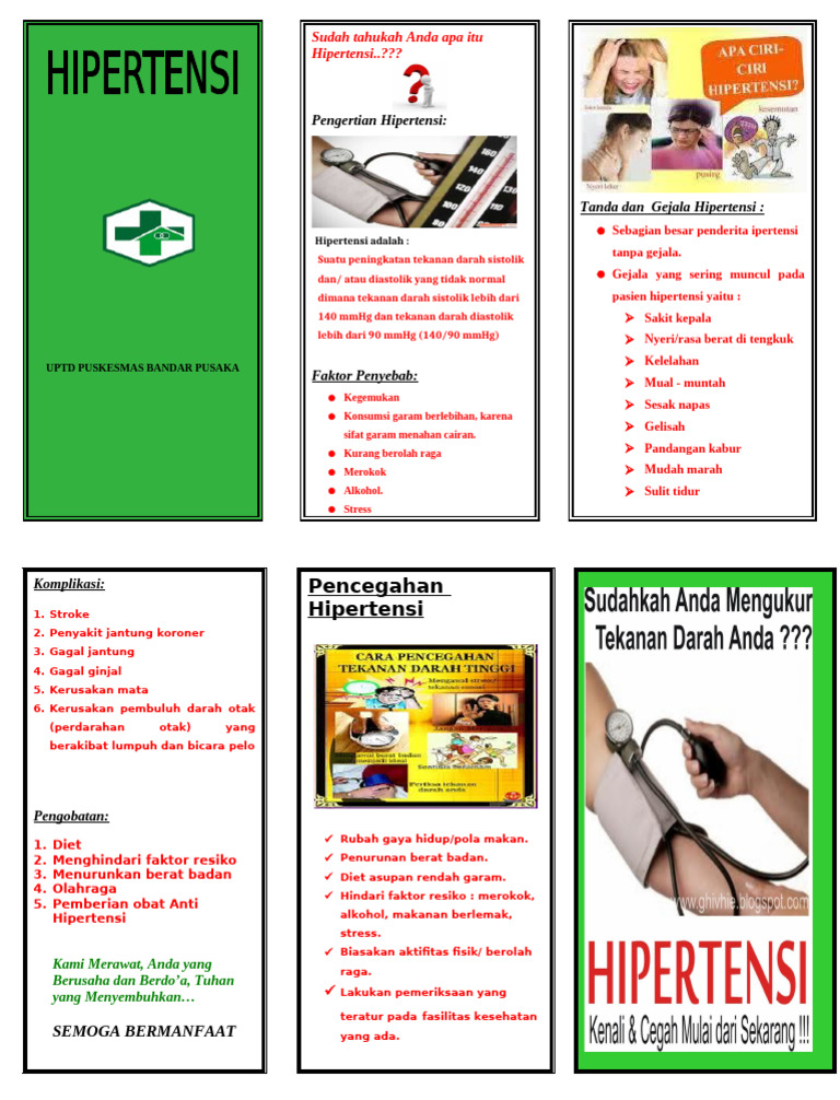 Leaflet Hipertensi | PDF