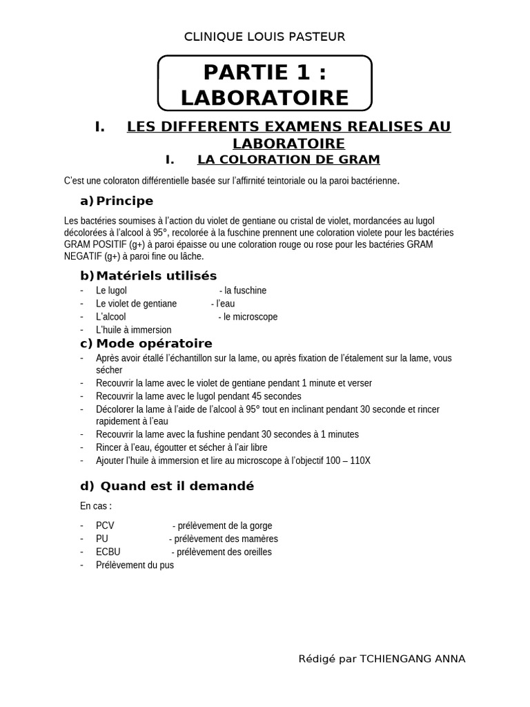 Coloration de Gram | PDF