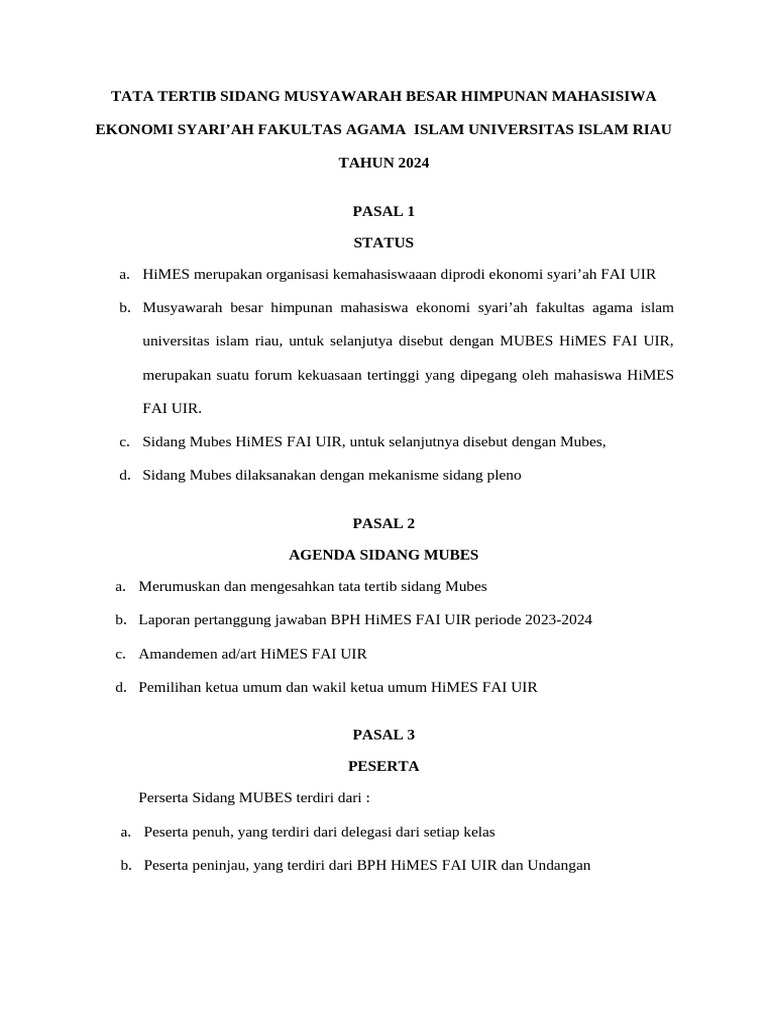 Tatib Dan Adrt 2024 | PDF