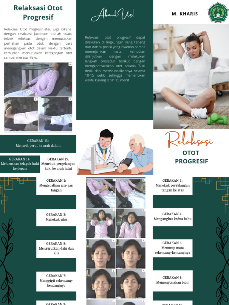 Leaflet Relaksasi Otot Progresif - Kharis | PDF