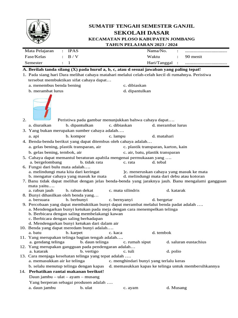 Sts Ipas Kelas 5 Semester Ganjil | PDF