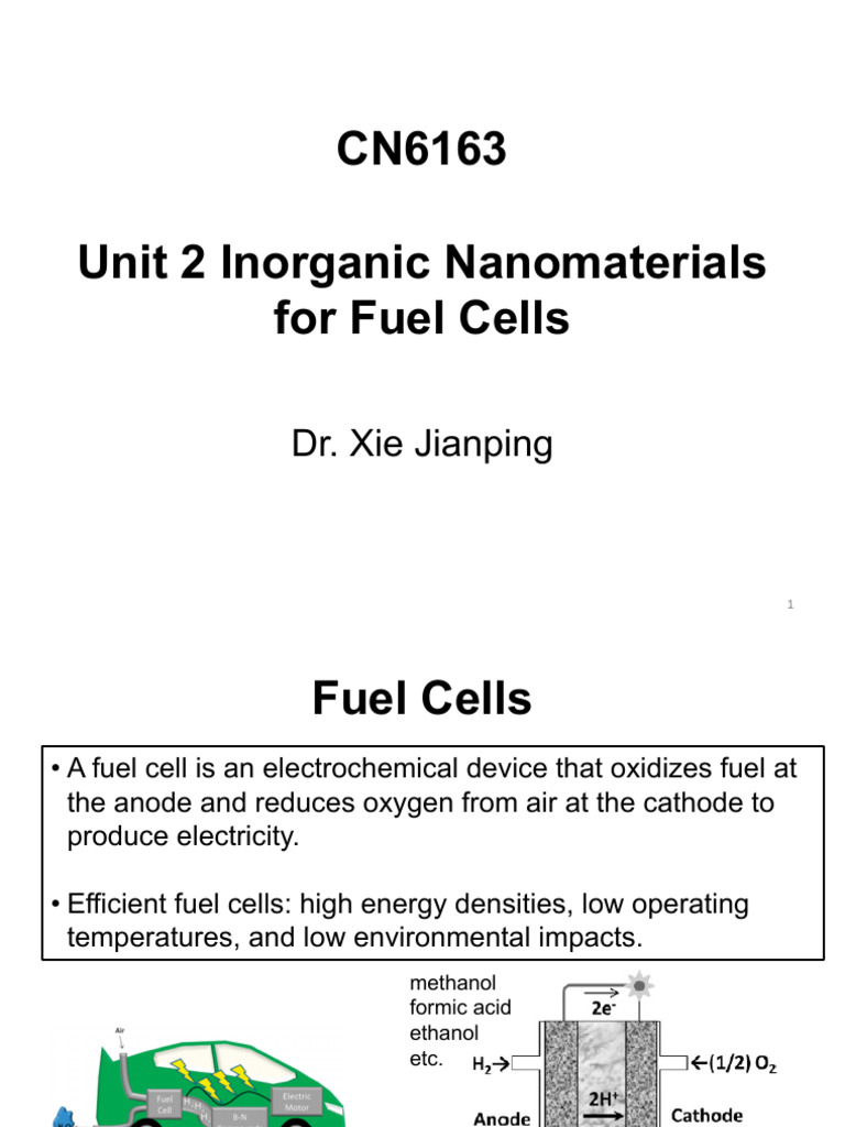 XJP-Part II-UNIT 2-Clean Energy-Fuel Cells (2020) | PDF