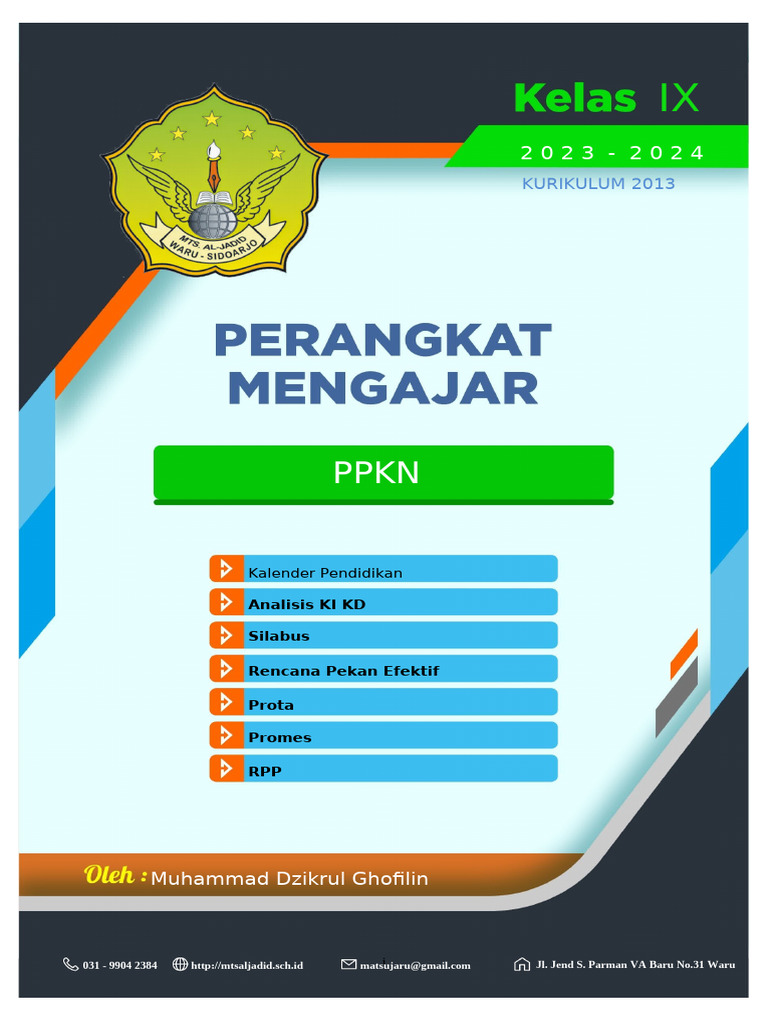 Perangkat Mengajar Kelas IX Ganjil | PDF