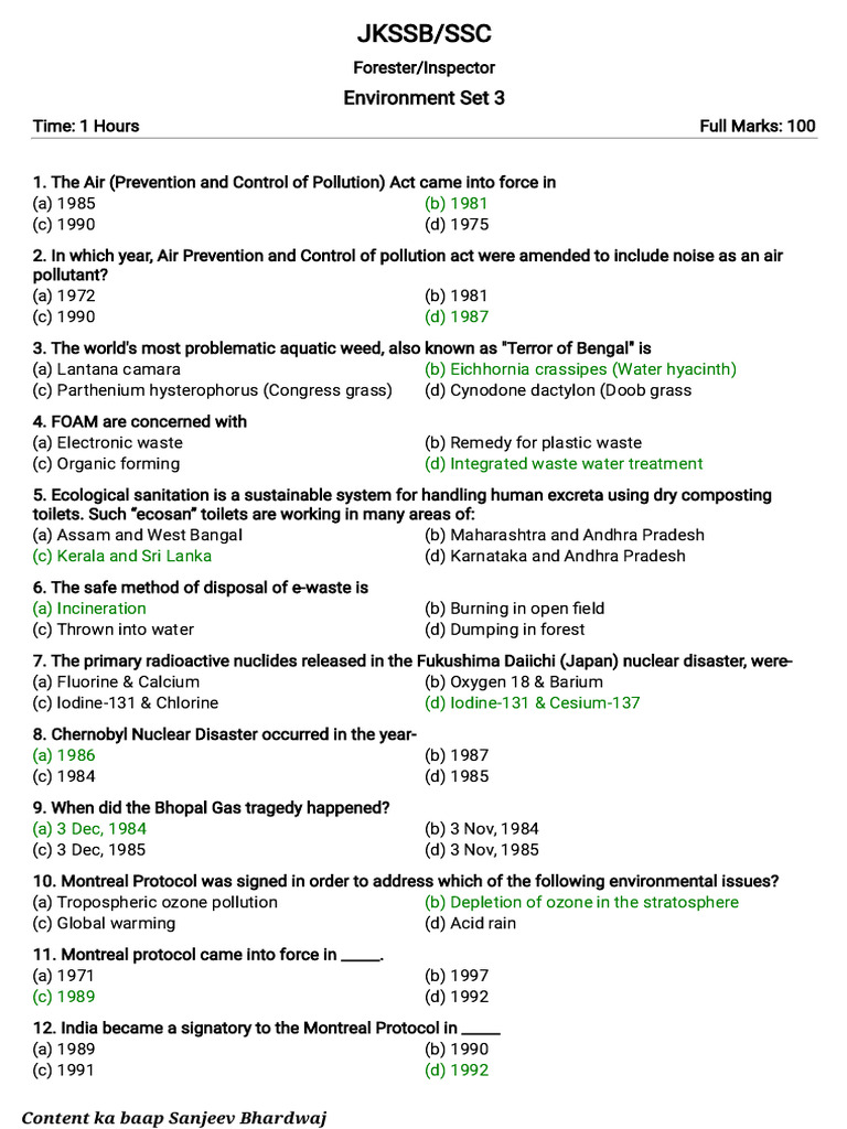 Environment Set 3 | PDF