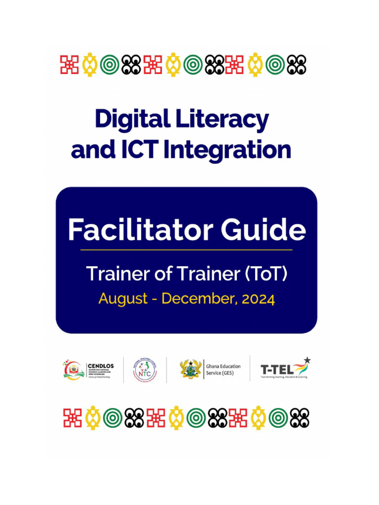 Facilitator Guide-Digital Literacy and ICT Integration Course (William ...
