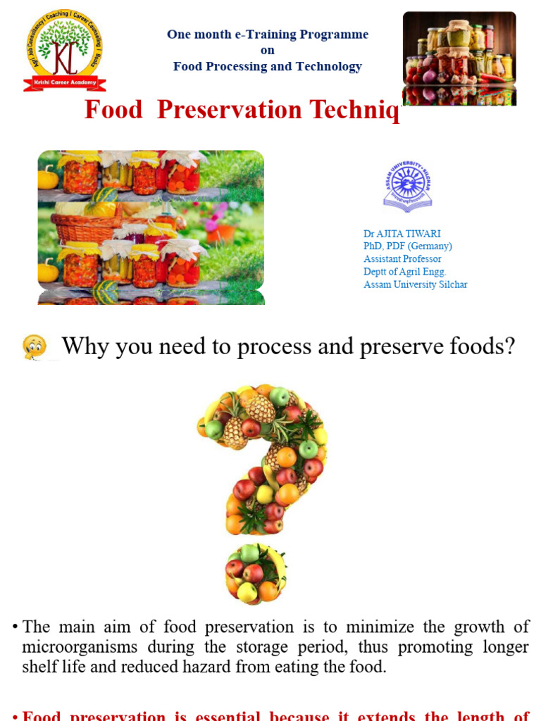 Food Preservation - AT | PDF