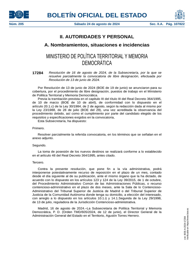 Boe A 2024 17284 | PDF