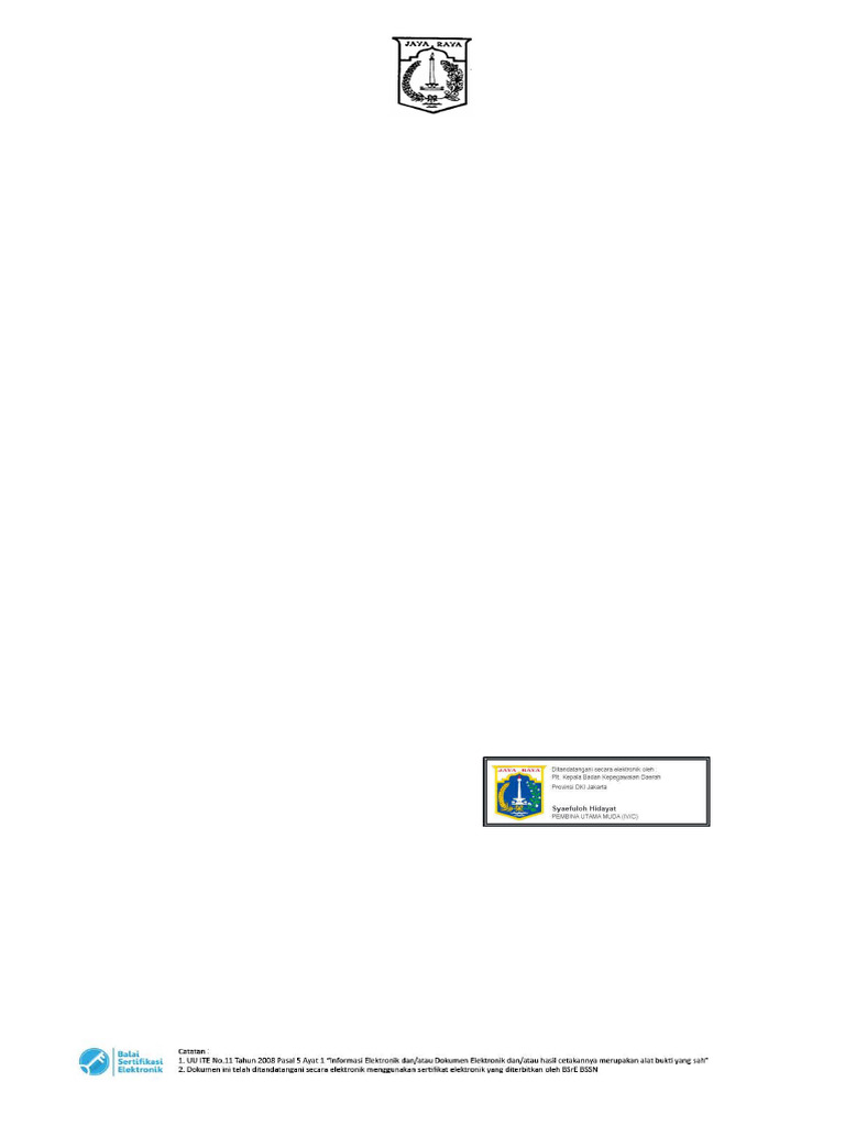 Edaran Ka BKD Hari Batik. - Sign | PDF