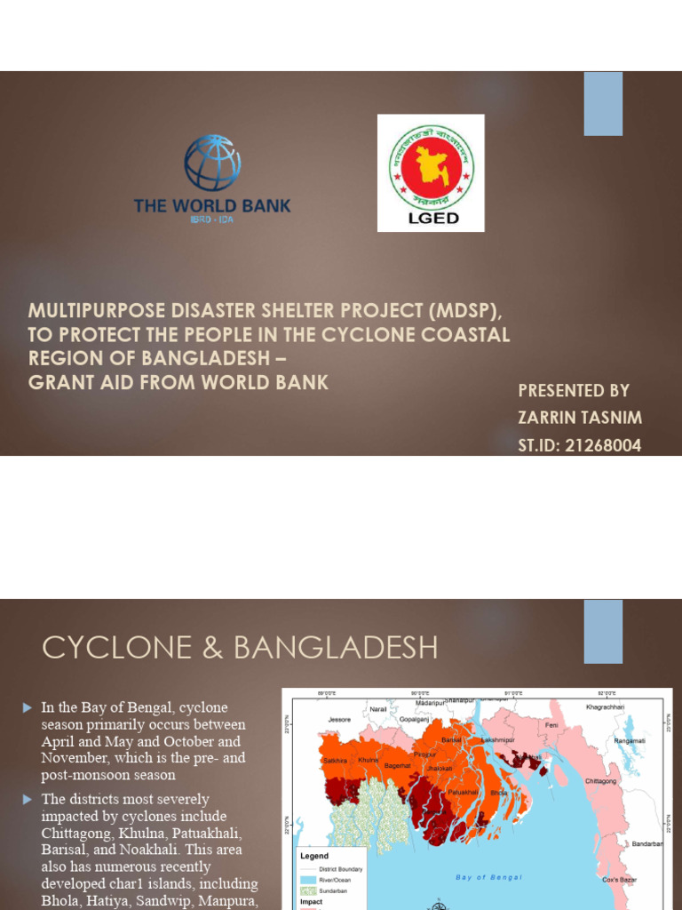 Bangladesh Cyclone Shelter Project Overview | PDF | Emergency ...