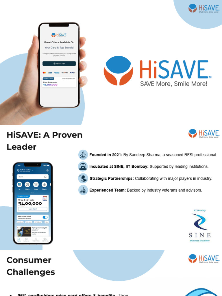 Hisave - Nasscom - Emerge 50 | PDF | Loyalty Program | Business Hisave - Nasscom - Emerge 50 | PDF | Loyalty Program | Business