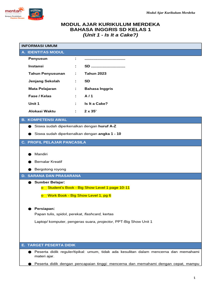 Ma KM - Big Show 1 - Unit 1 - Meeting 1 - Checked | PDF