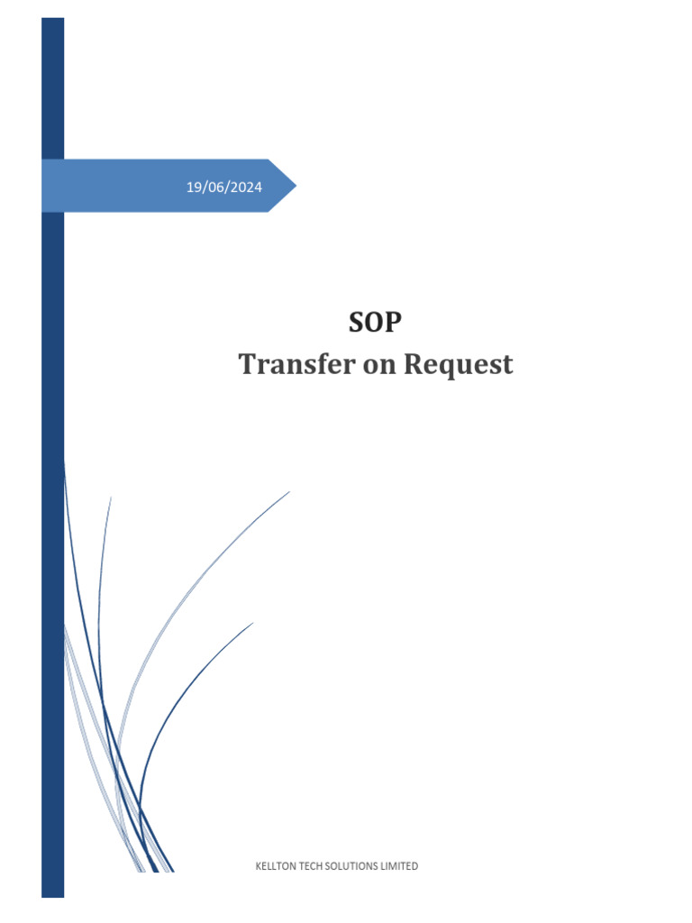 SOP - Transfer On Request | PDF