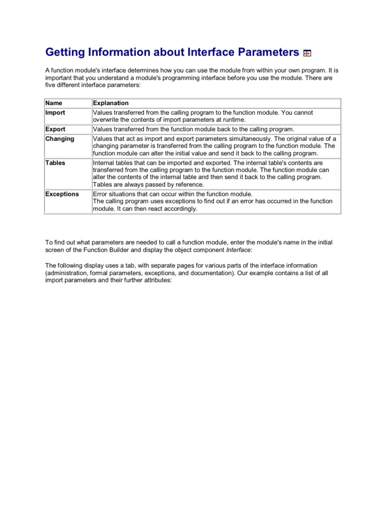 Function Modules Pdf Parameter Computer Programming Subroutine 