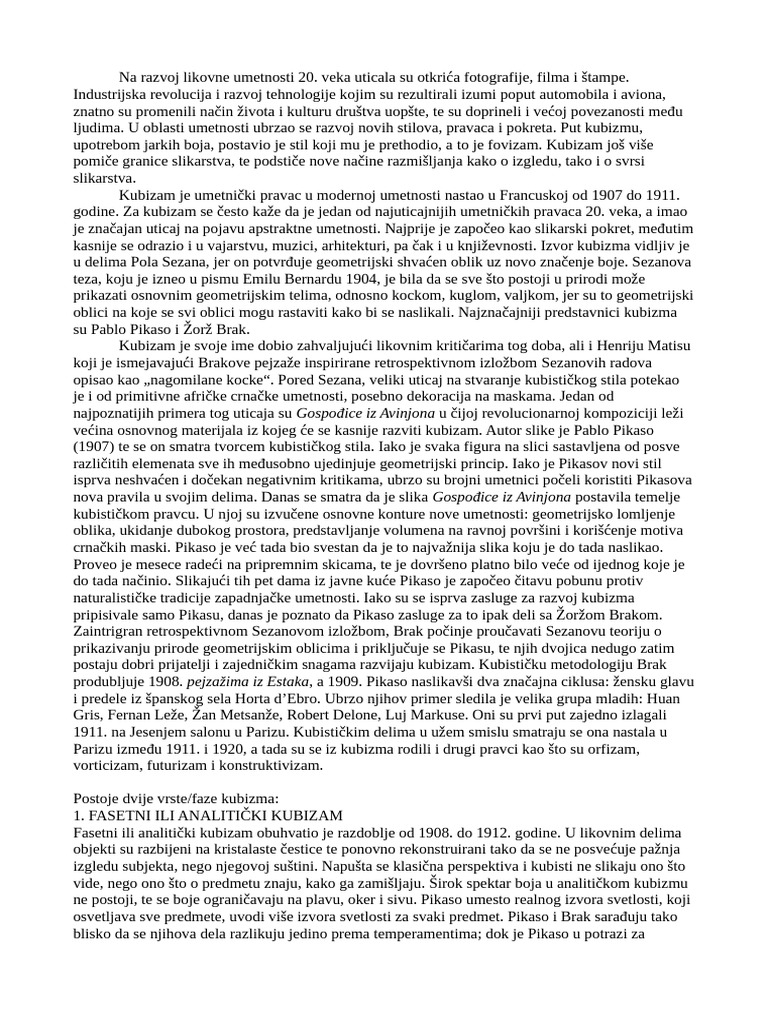 Kubizam | PDF