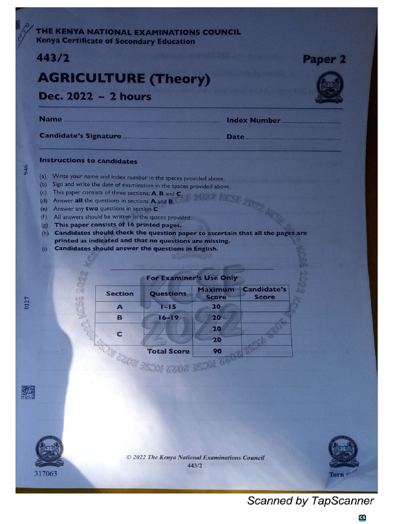 Agric P2 | PDF