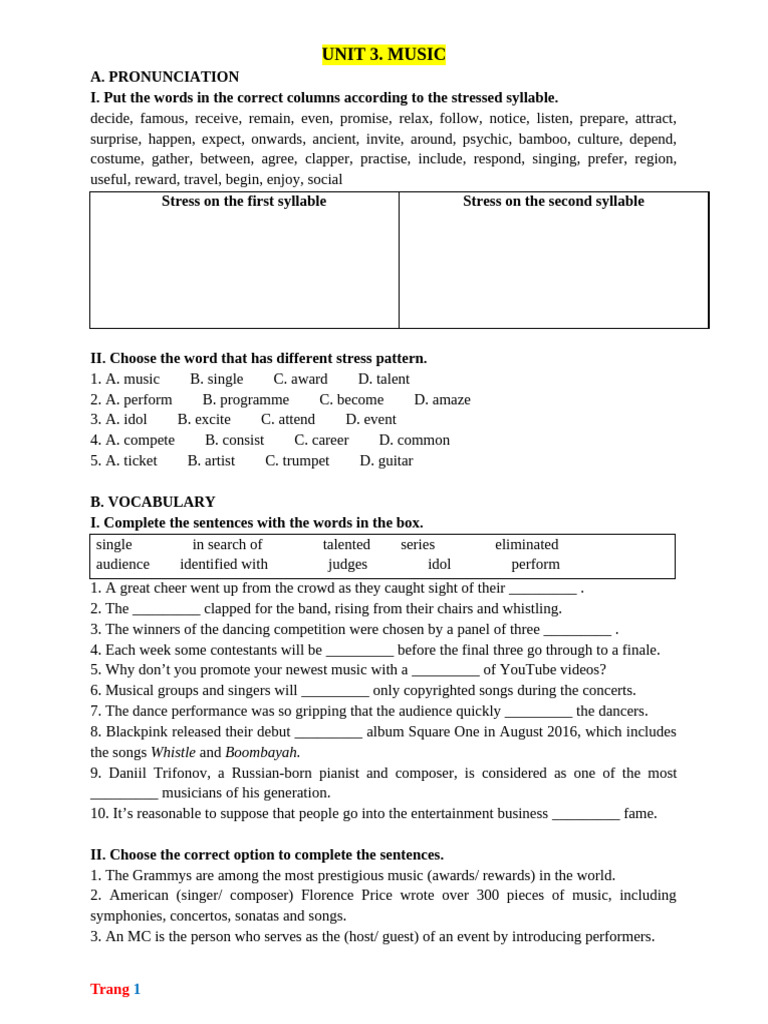 Unit 3 Music | PDF