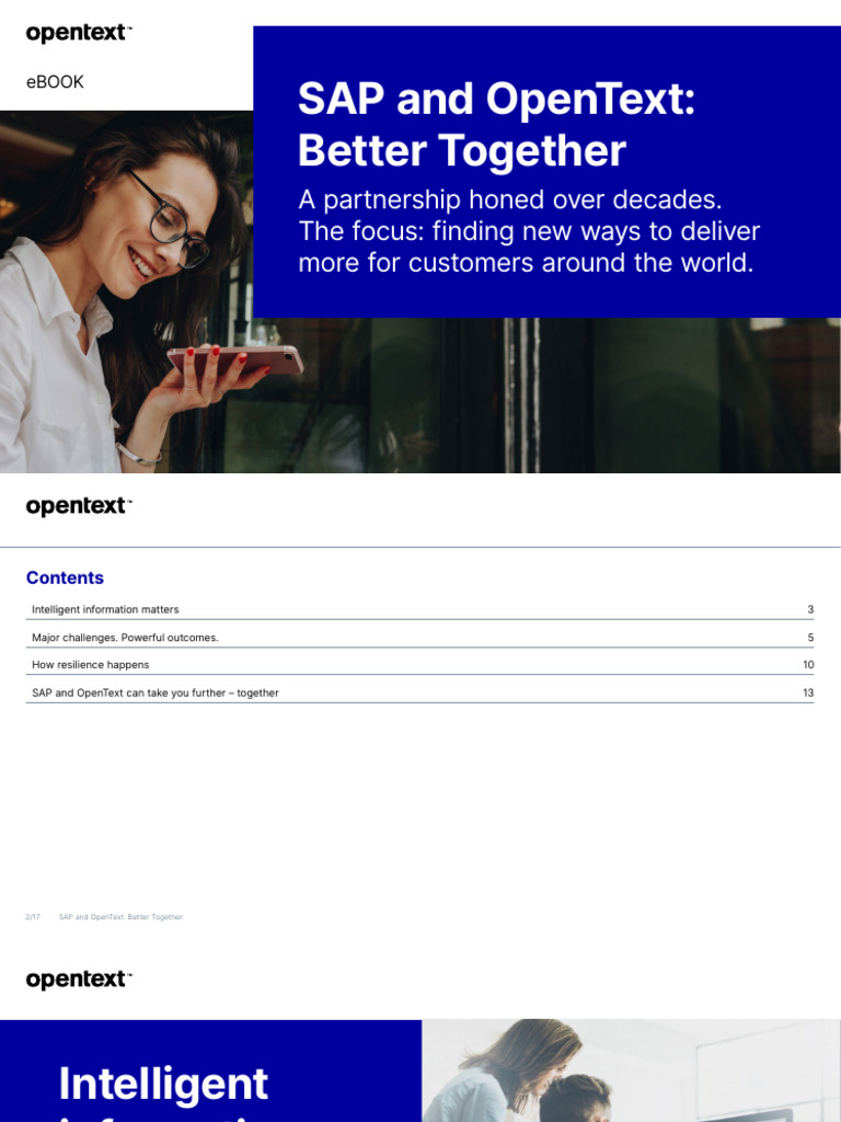 Opentext Sap Ebk Better Together en | PDF
