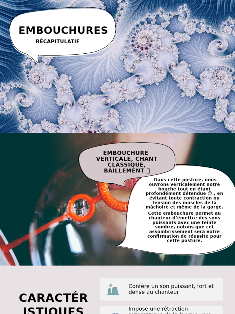 Récapitulatif EMBOUCHURE | PDF