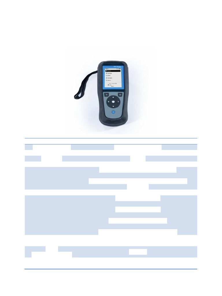 HACH HQ1110 Portable pHORPmV Meter (TOR) | PDF