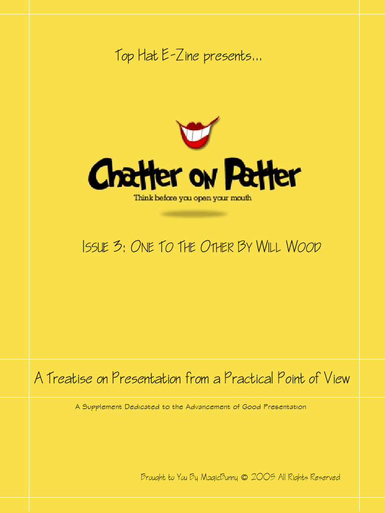 xXx-Magazine-xXx Top Hat - Chatter On Patter - Issue 3 | PDF