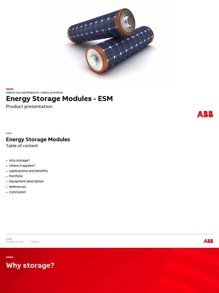 ABB Energy - Storage - Modules - Presentation | PDF