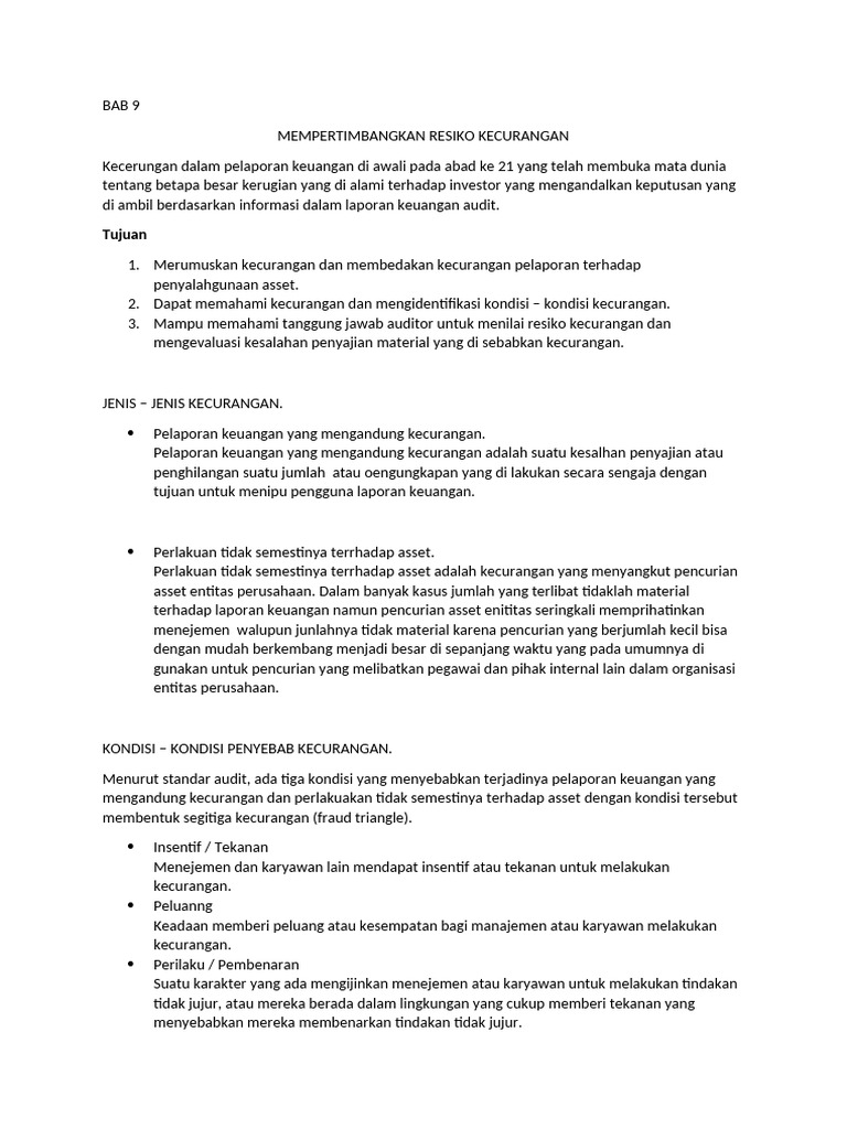 Persentasi Audit Bab 9 | PDF