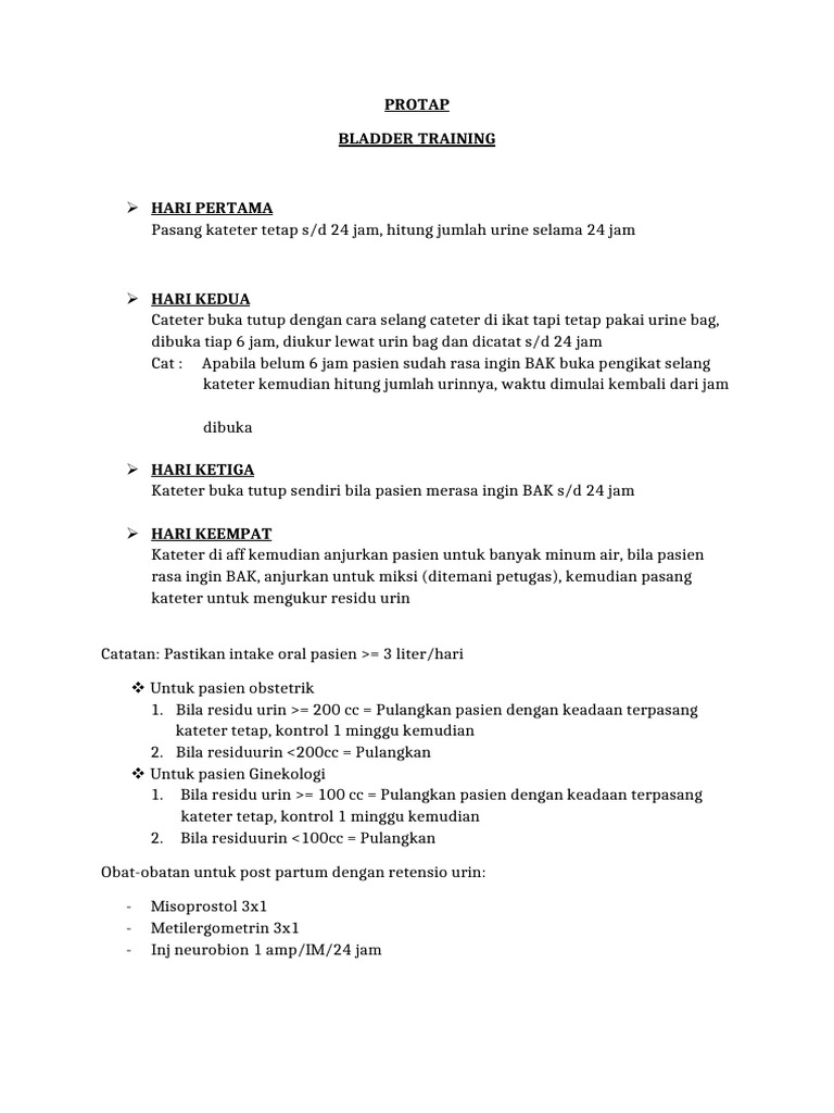 Protap Retensio Urin | PDF