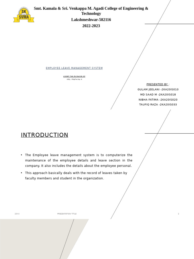 Employee Leave Management System Pdf