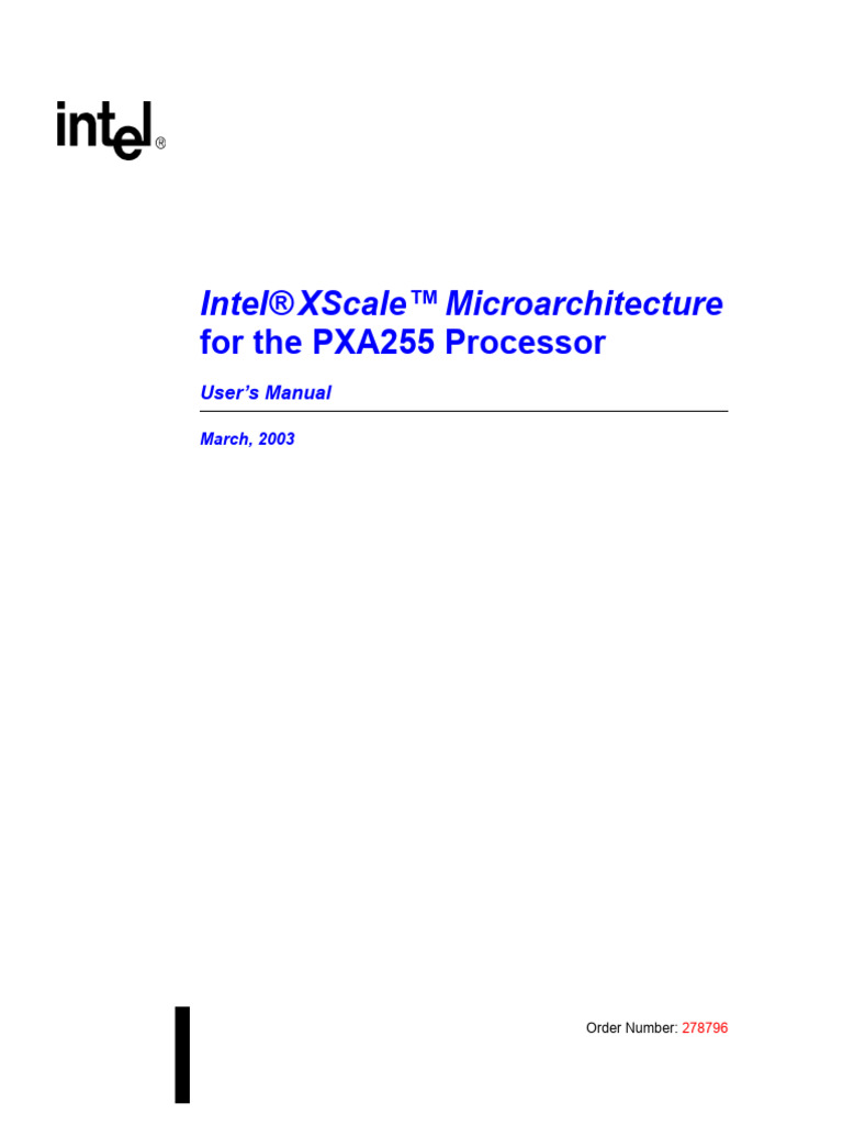 PXA255 User Manual | PDF