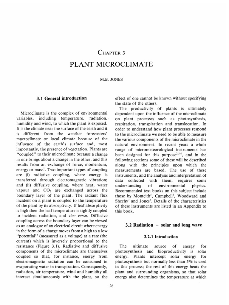 Plants Microclimate | PDF