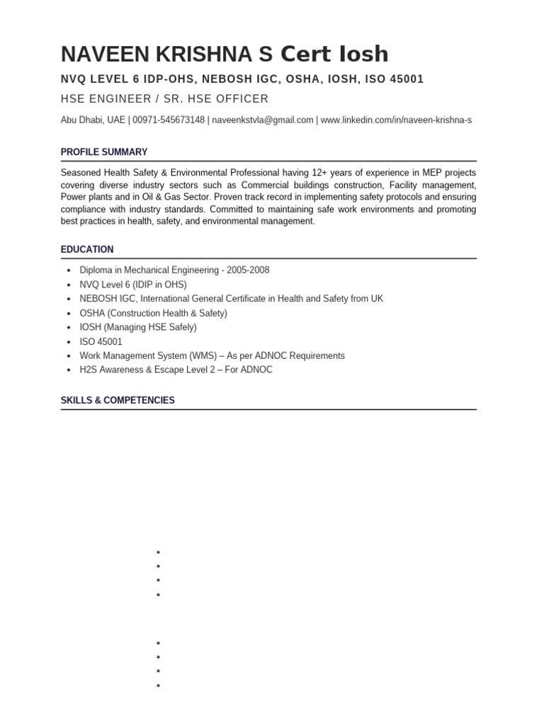 ATS Bold Classic Resume | PDF