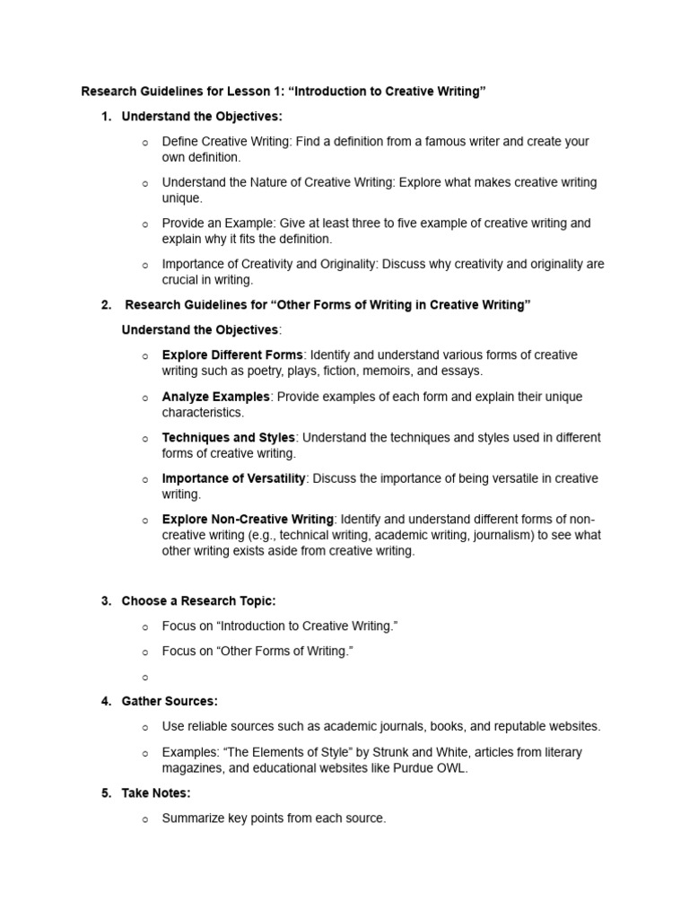 Research and Vlog Guidelines | PDF