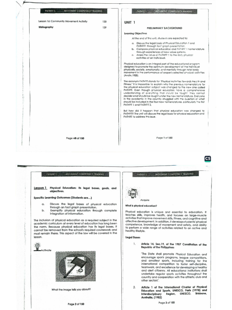 PATHFit 1 - Movement Competency Training | PDF