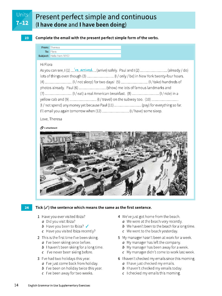 EGIU_Present perfect & Present perfect continuous | PDF