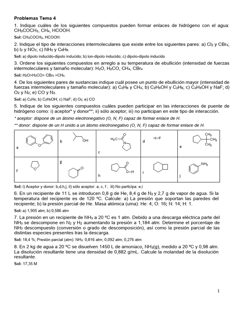 Problemas4 Química | PDF