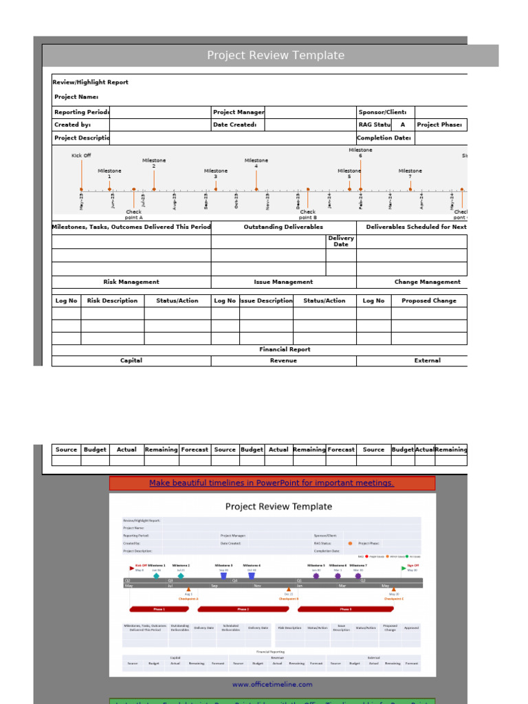 excel-project-review-template | PDF